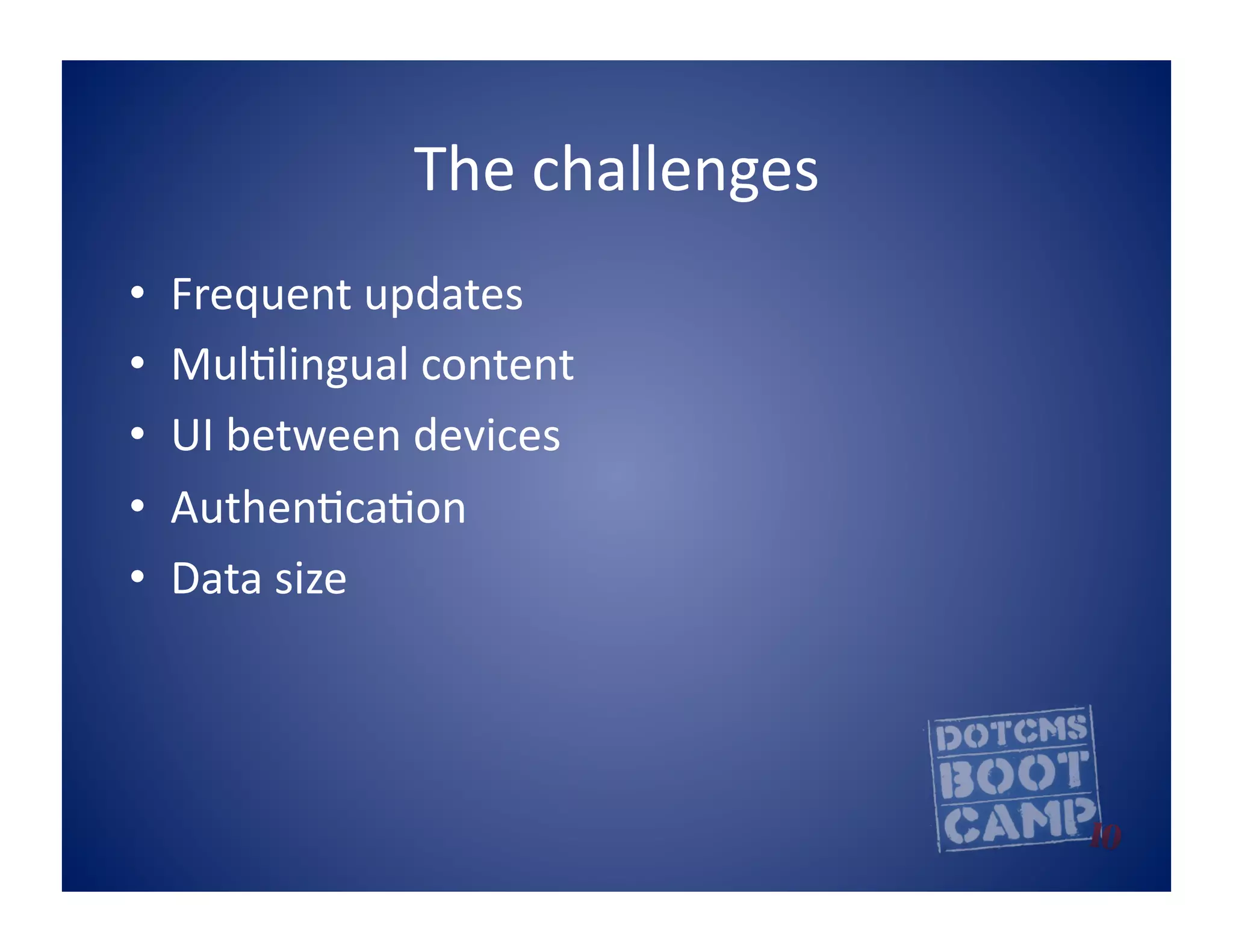 Building Mobile Apps and Sites in dotCMS | PPT