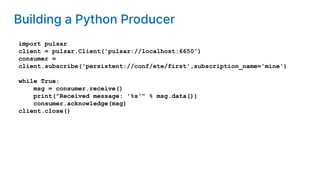 Building Modern Data Streaming Apps with Python | PPT