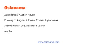 Building modern frontends for joomla | PPTX