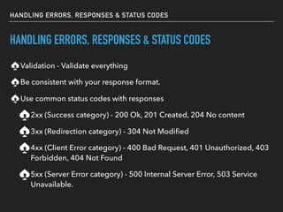 Building REST APIs that don't suck for modern day SPAs | PPT