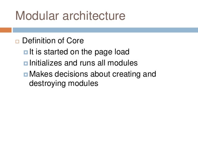 Building modular single page applications