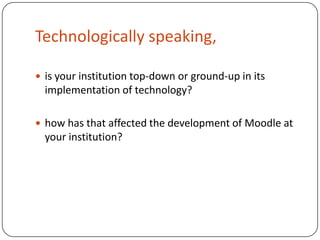 Building Moodle At Uvic | PPT