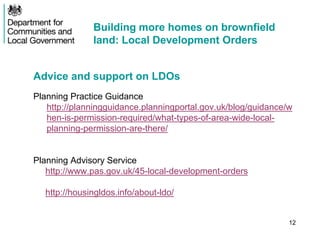 Mide Beaumont, DCLG - Building More Homes on Brownfield Land: Local ...