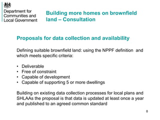 Mide Beaumont, DCLG - Building More Homes on Brownfield Land: Local ...