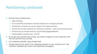 Building multi tenant systems with Cosmos DB and NserviceBus | PPT