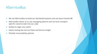 Building multi tenant systems with Cosmos DB and NserviceBus | PPT