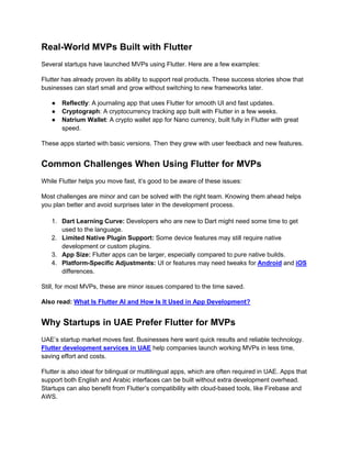 A Comprehensive Guide to Building MVPs Faster with Flutter | PDF