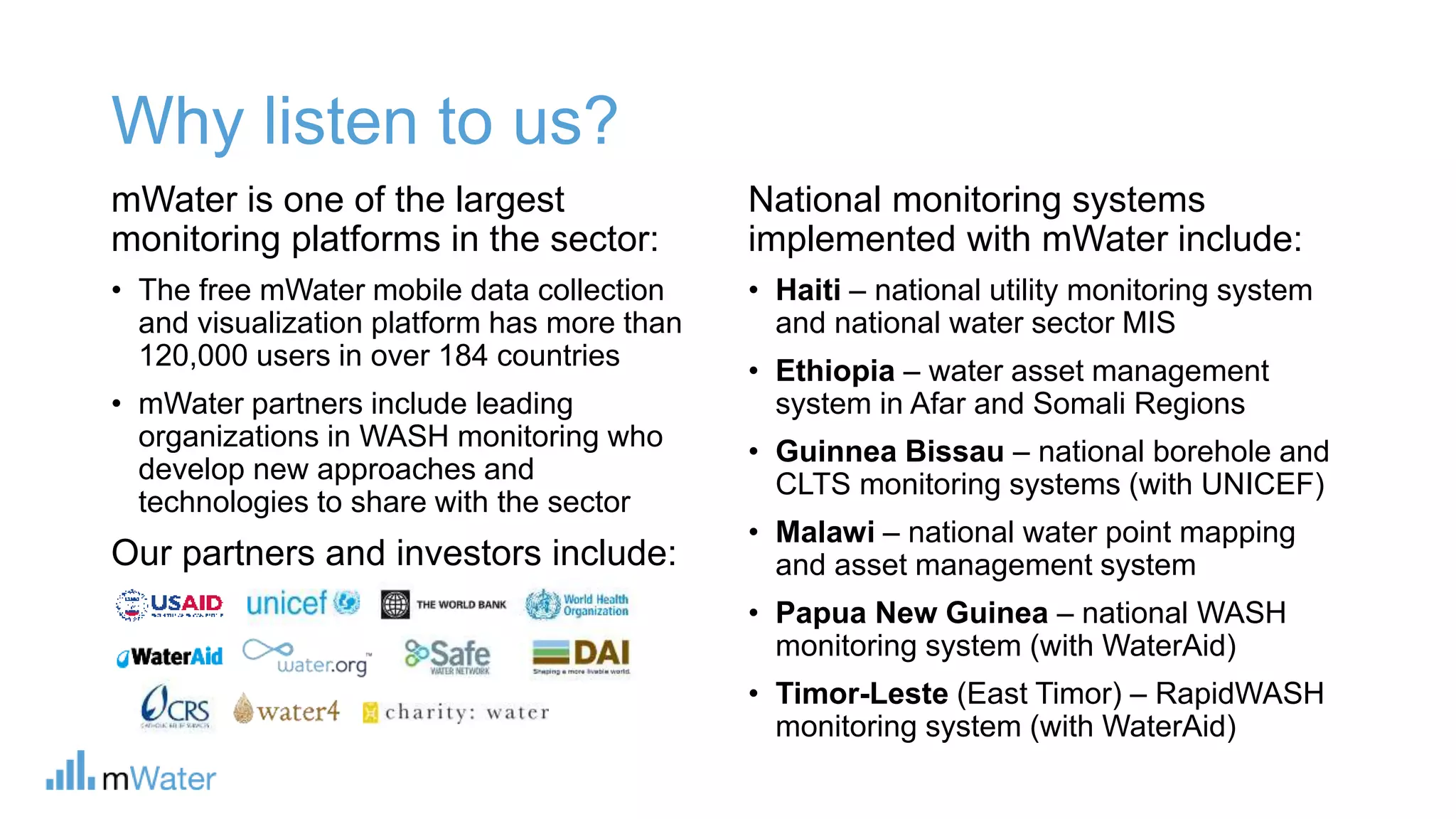 Building national water and sanitation monitoring systems that work | PPT