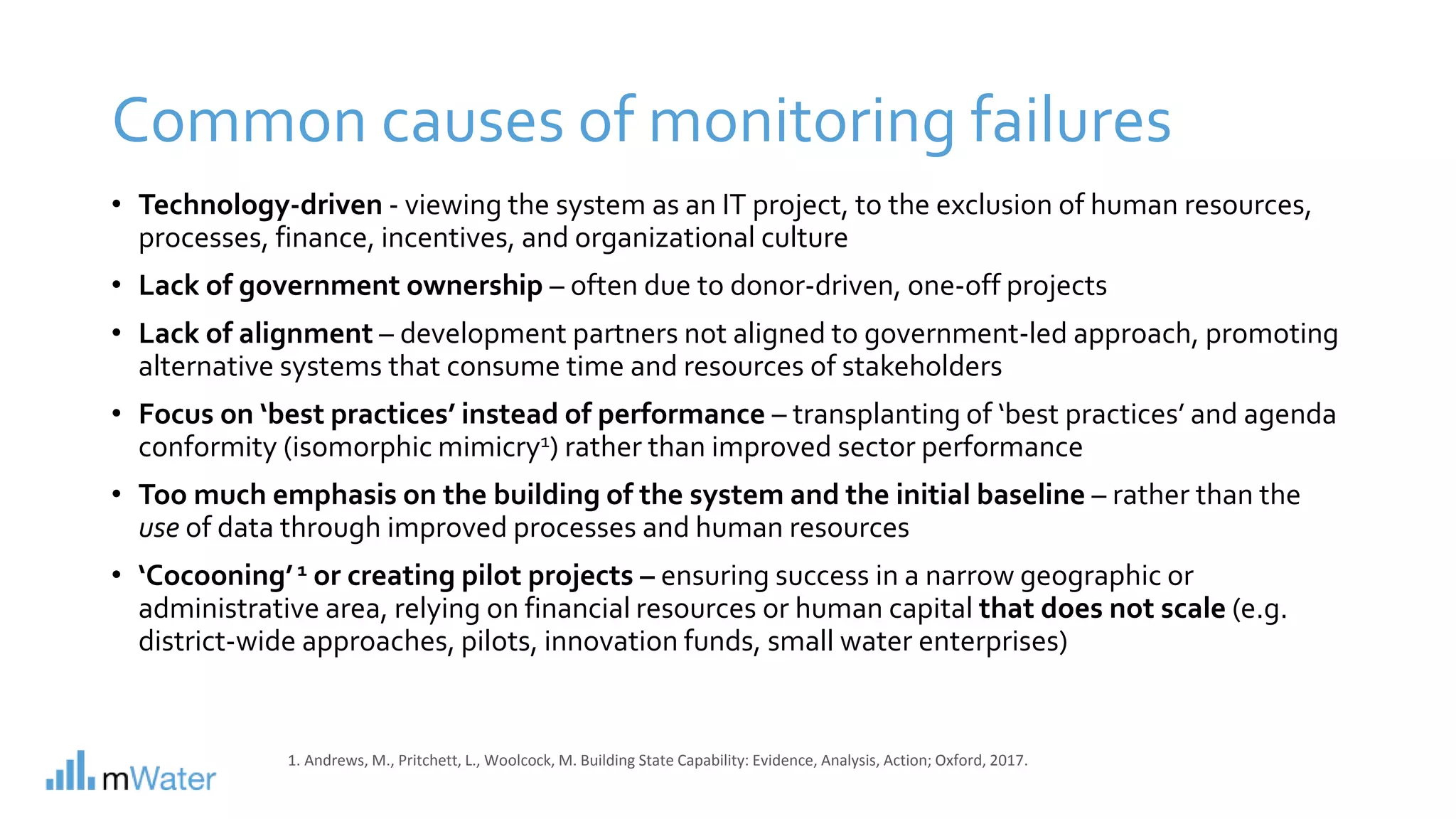 Building national water and sanitation monitoring systems that work | PPT