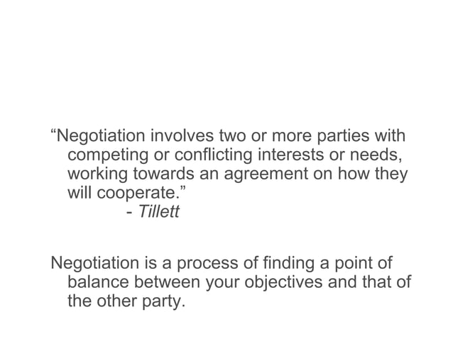 Building Negotiation Skills | PPT