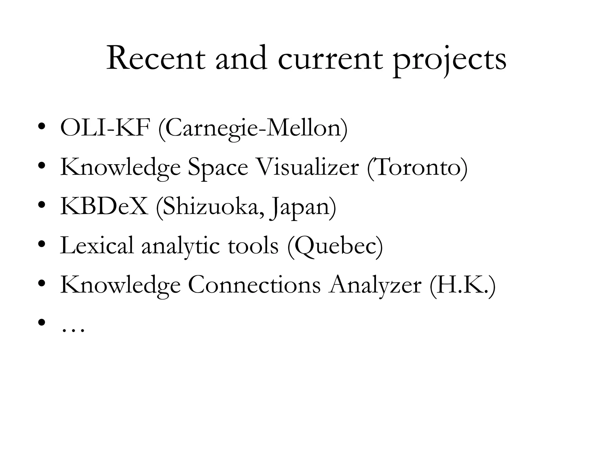 Building next generation knowledge building environments | PPTX | Programming Languages | Computing