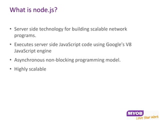 Building node.js applications on windows azure | PPTX
