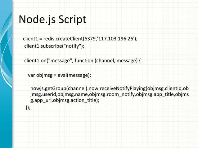 Building Notification System In Nodejs Redis Ppt Operating Systems Computer Software And