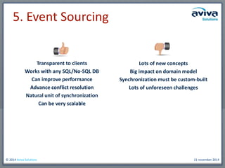 Building occasionally connected applications using event sourcing | PPTX