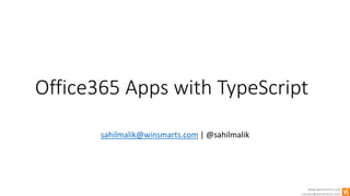 Building Office 365 Apps with TypeScript | PDF