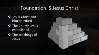 Building on a foundation 1 Corinthians 3:10-23 | PPTX
