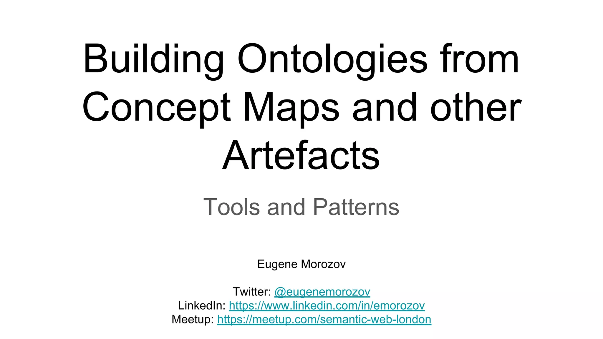 Building Ontologies from Concept Maps | PDF