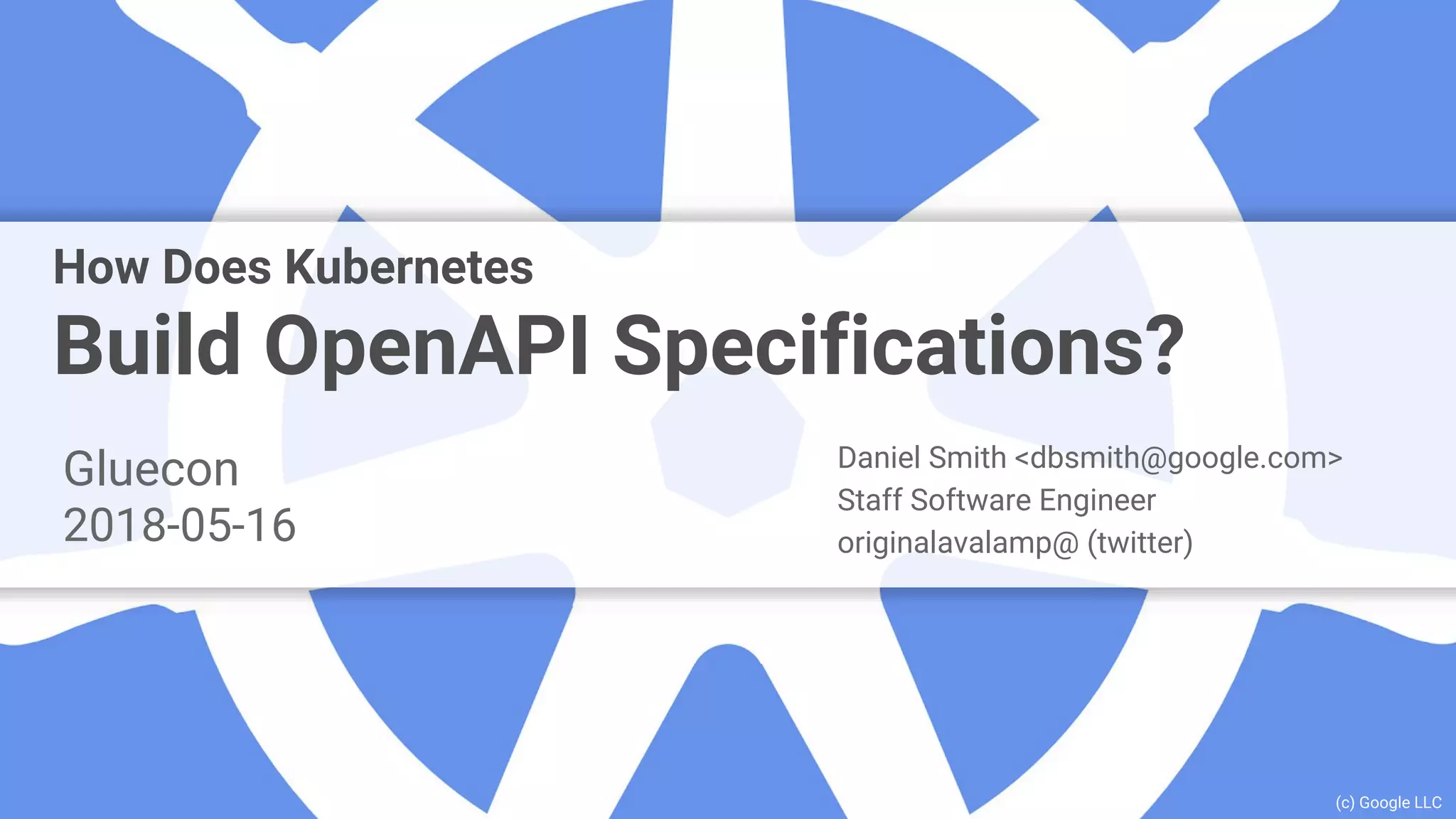 How Does Kubernetes Build Openapi Specifications Ppt Free Download
