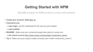 Building Open-source React Components | PPTX