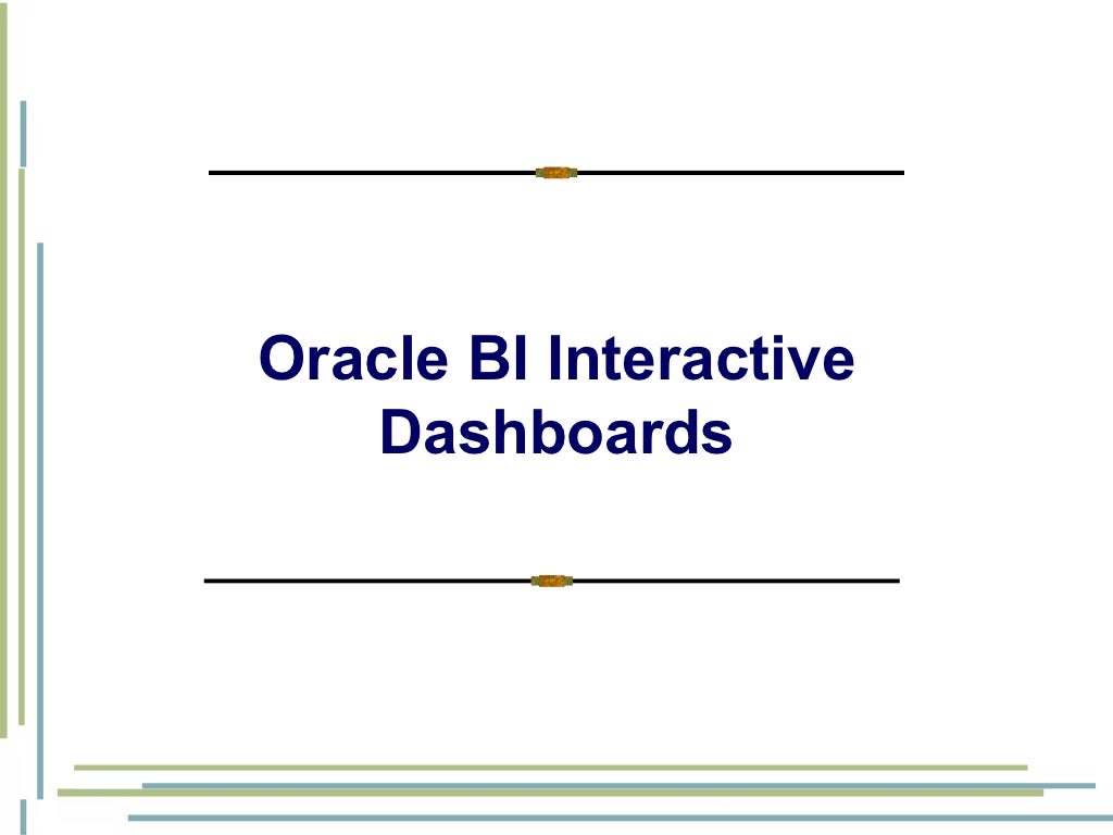 Building Oracle Biee Obiee Reports Dashboards