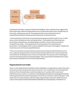 A Research study on Building Organizational Trust | DOCX