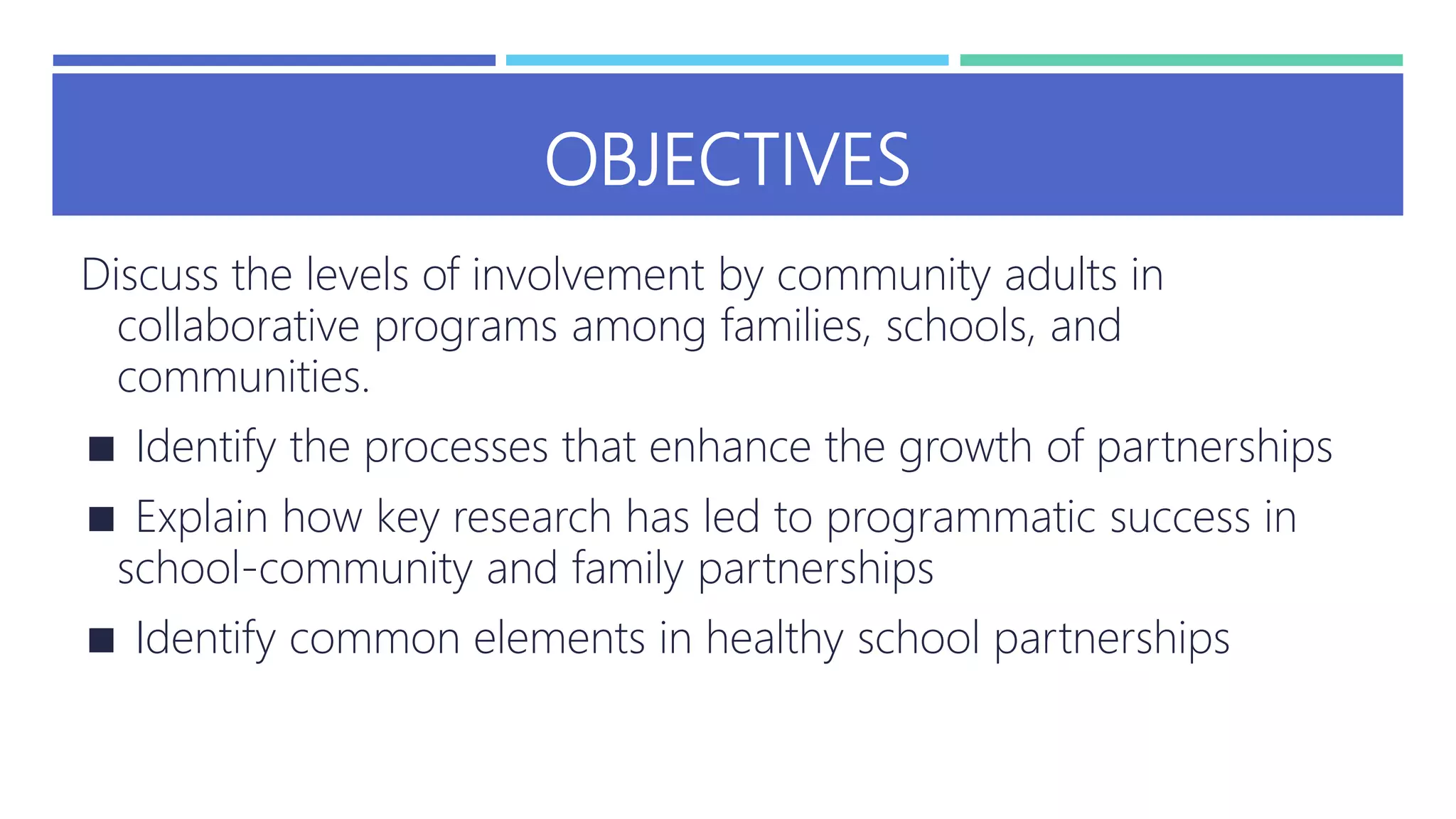 Building Partnership with Families and Community Groups | PPTX