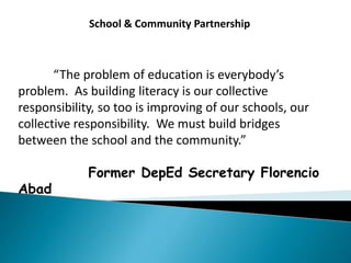 Building Partnership with the Community.ppt