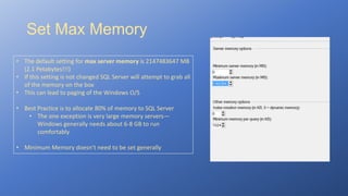 Building perfect sql servers, every time -oops | PPT
