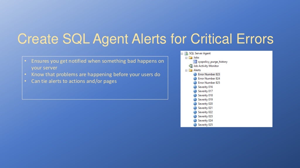 Building perfect sql servers, every time -oops