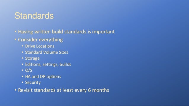 Building perfect sql servers, every time -oops