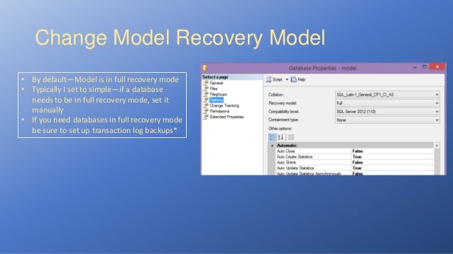 Building perfect sql servers, every time -oops