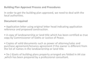 Building plan approval for b khata ,bda,bbmp in Bangalore | PPTX