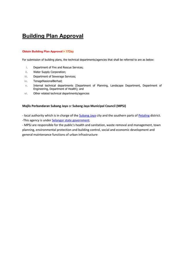 Building plan approval oksodasdasd | DOCX