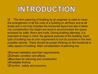 Building planning | PPT