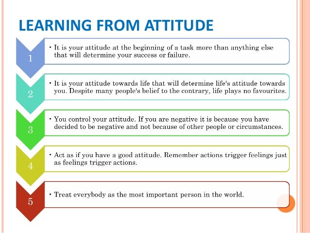 Building positive attitude