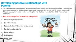 Building positive relationships | PPTX