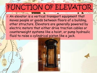 TRANSPORTATION SYSTEM IN HIGH RISE BUILDINGS | PPTX