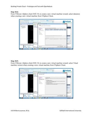 Build a private cloud – prototype and test with open nebula | PDF