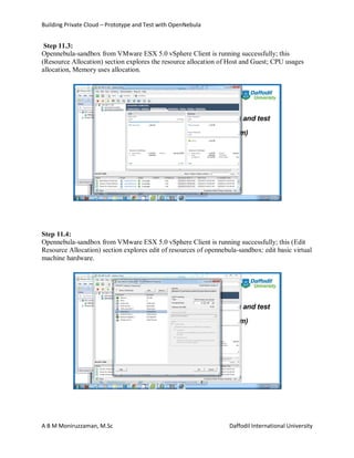 Build a private cloud – prototype and test with open nebula | PDF