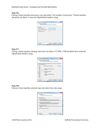 Build a private cloud – prototype and test with open nebula | PDF