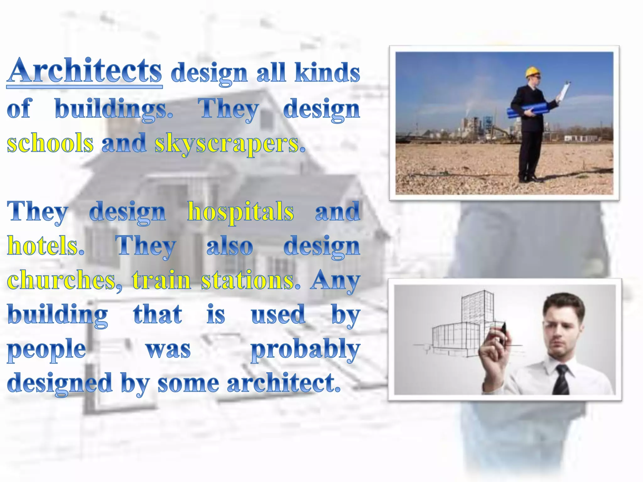 Building professions | PPTX | Civil Engineering Industry | Industries