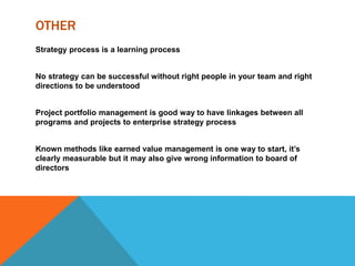 Build successful project strategy | PPT