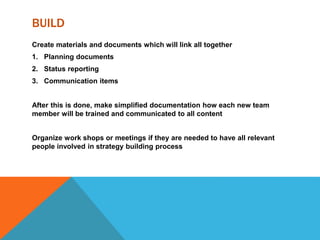 Build successful project strategy | PPT