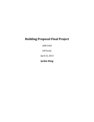 Building proposal final project | DOCX