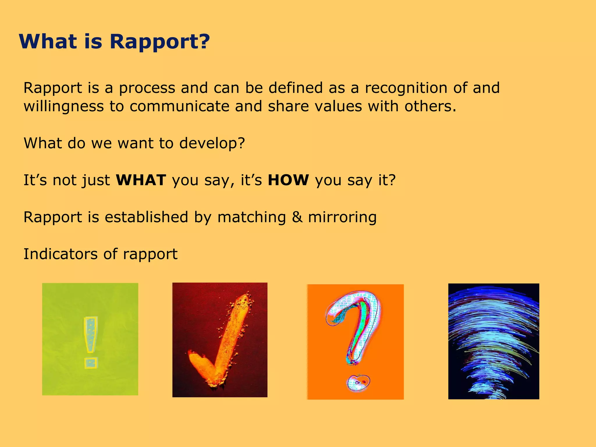 Building rapport | PPT