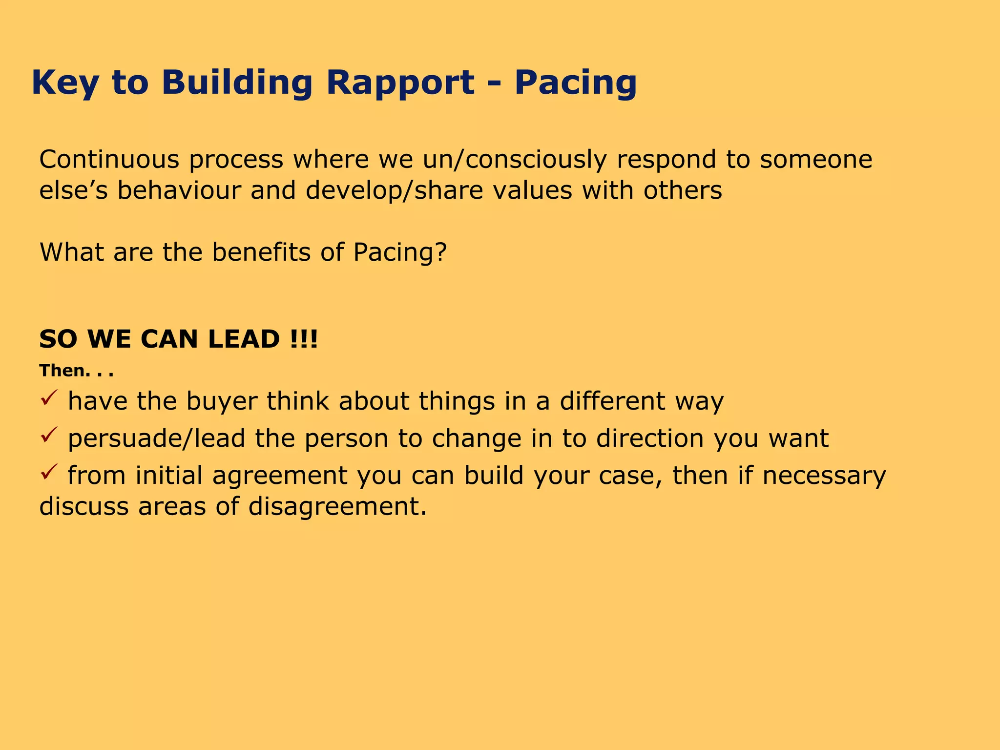 Building rapport | PPT