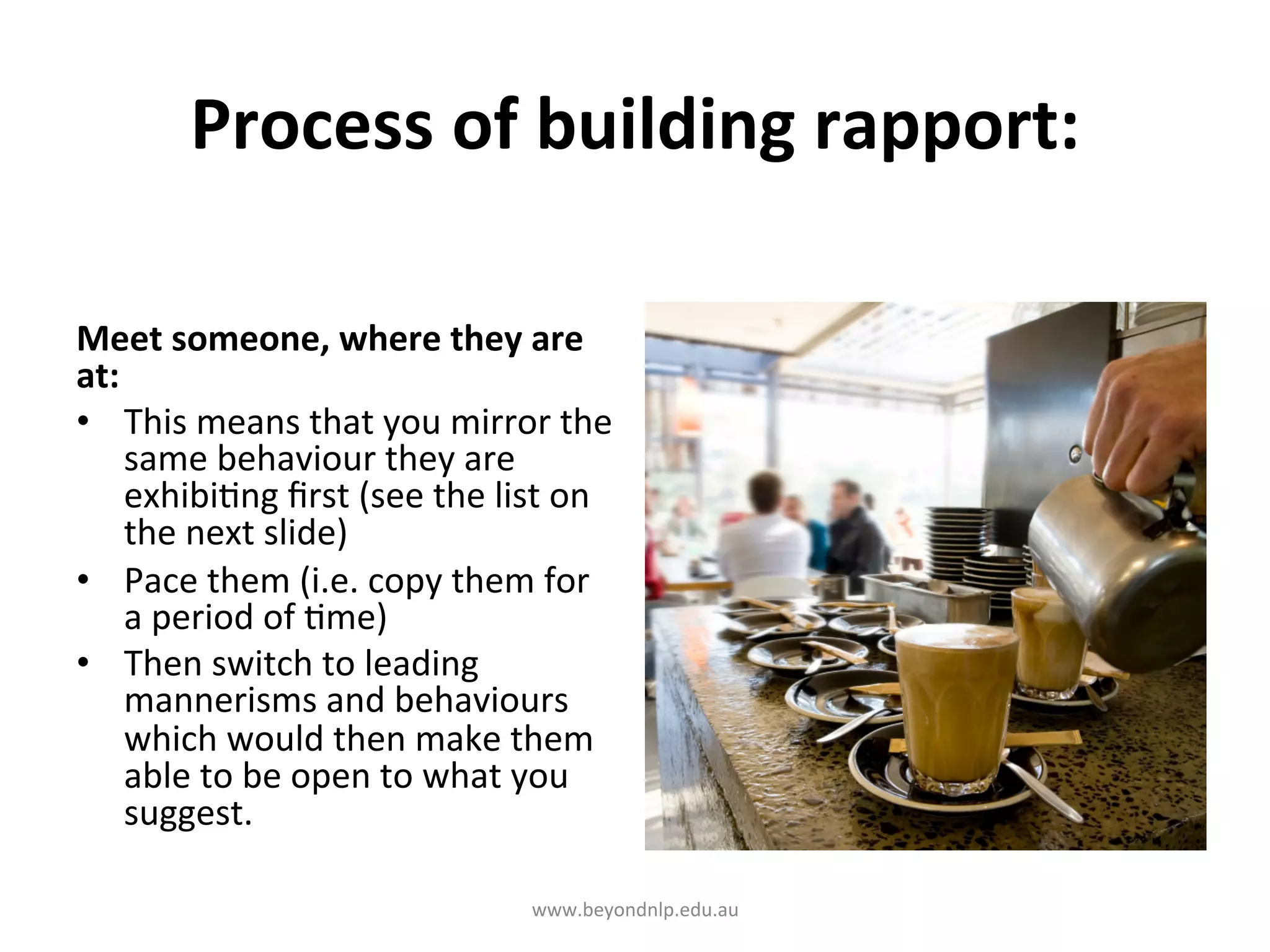 Tools to Build Rapport and Better Relationships | PDF