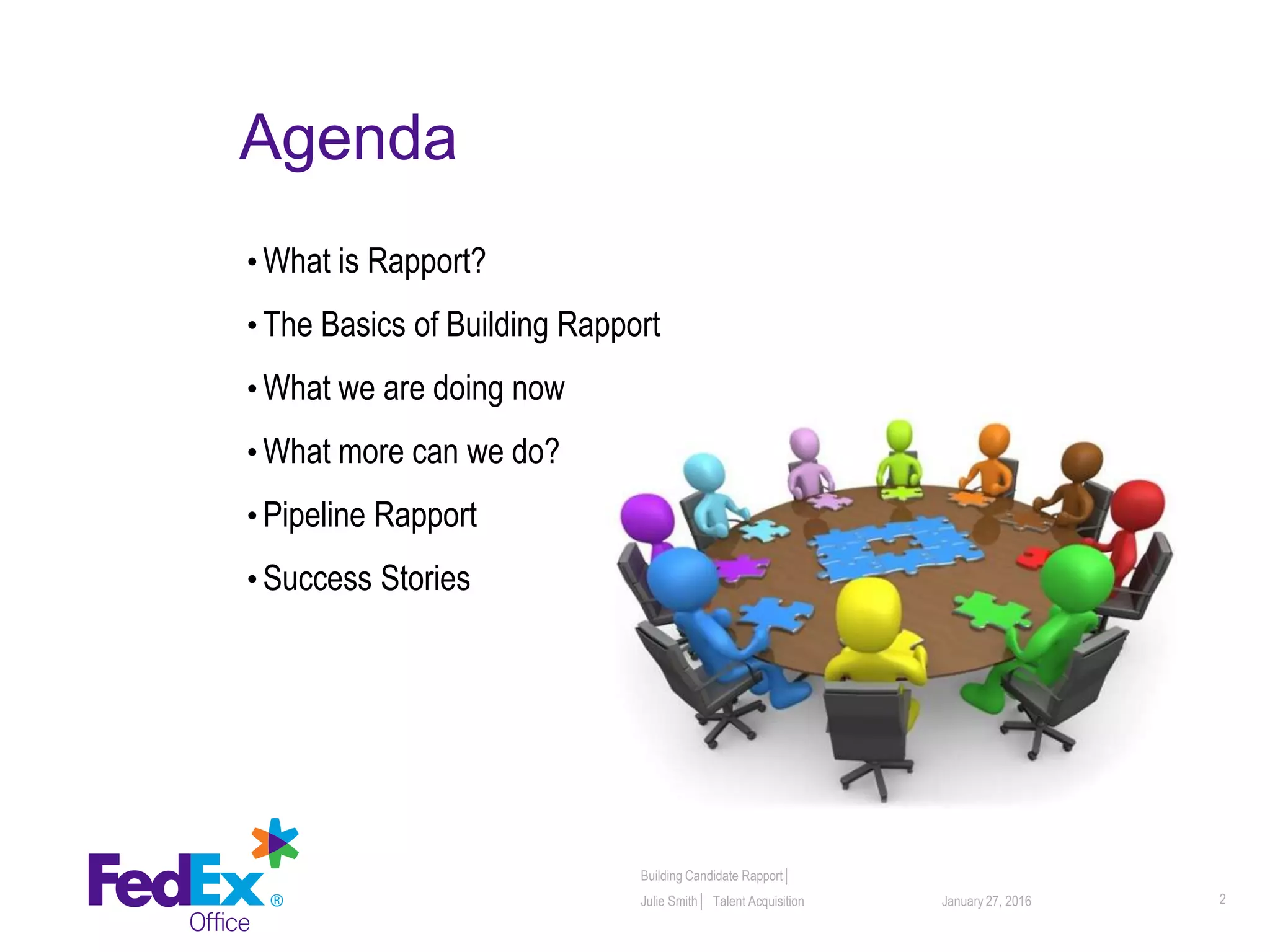 Building rapport with candidates | PPT