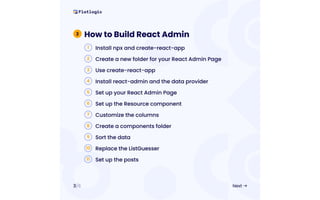 Building React Admin Step By Step | PPT
