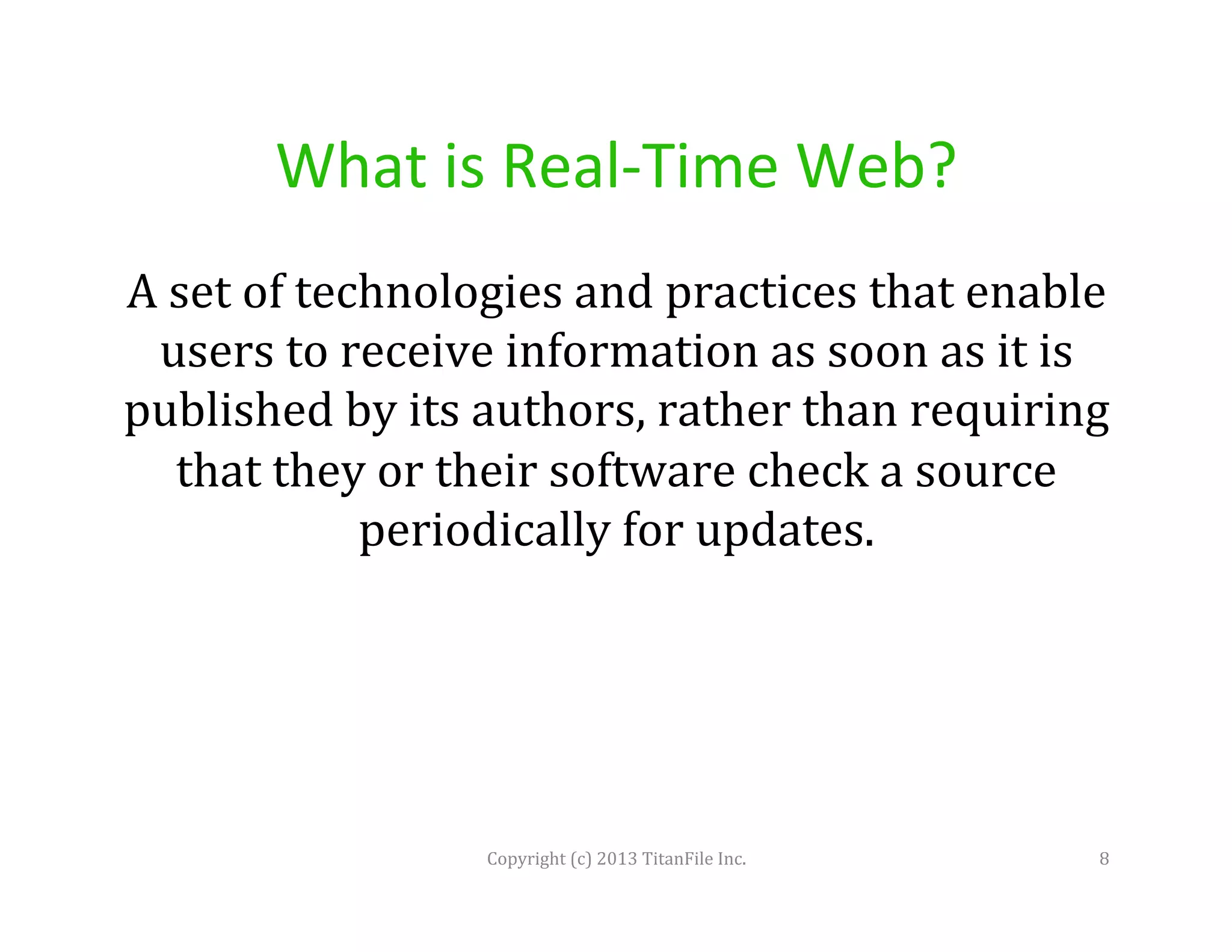 Building Real-Time Web Applications | PDF | Web Development | Internet